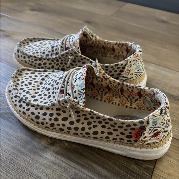Hey Dude | Shoes | Hey Dude Womens Leopard Print Shoes | Poshmark
